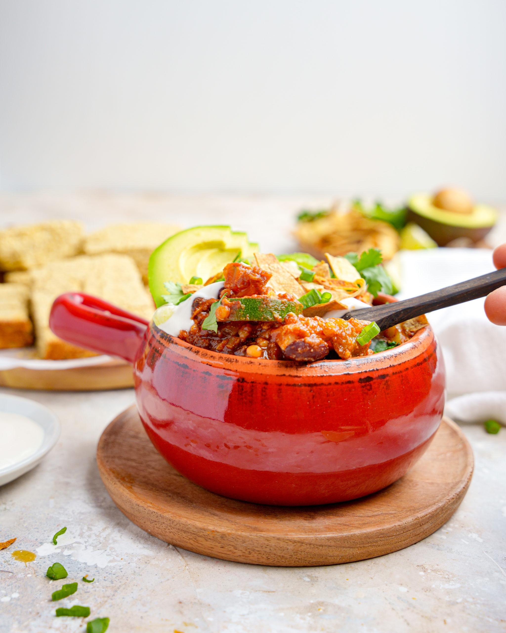 Easy Vegan Chili - Vegan-Oil-free-Gluten-free-The All Natural Vegan