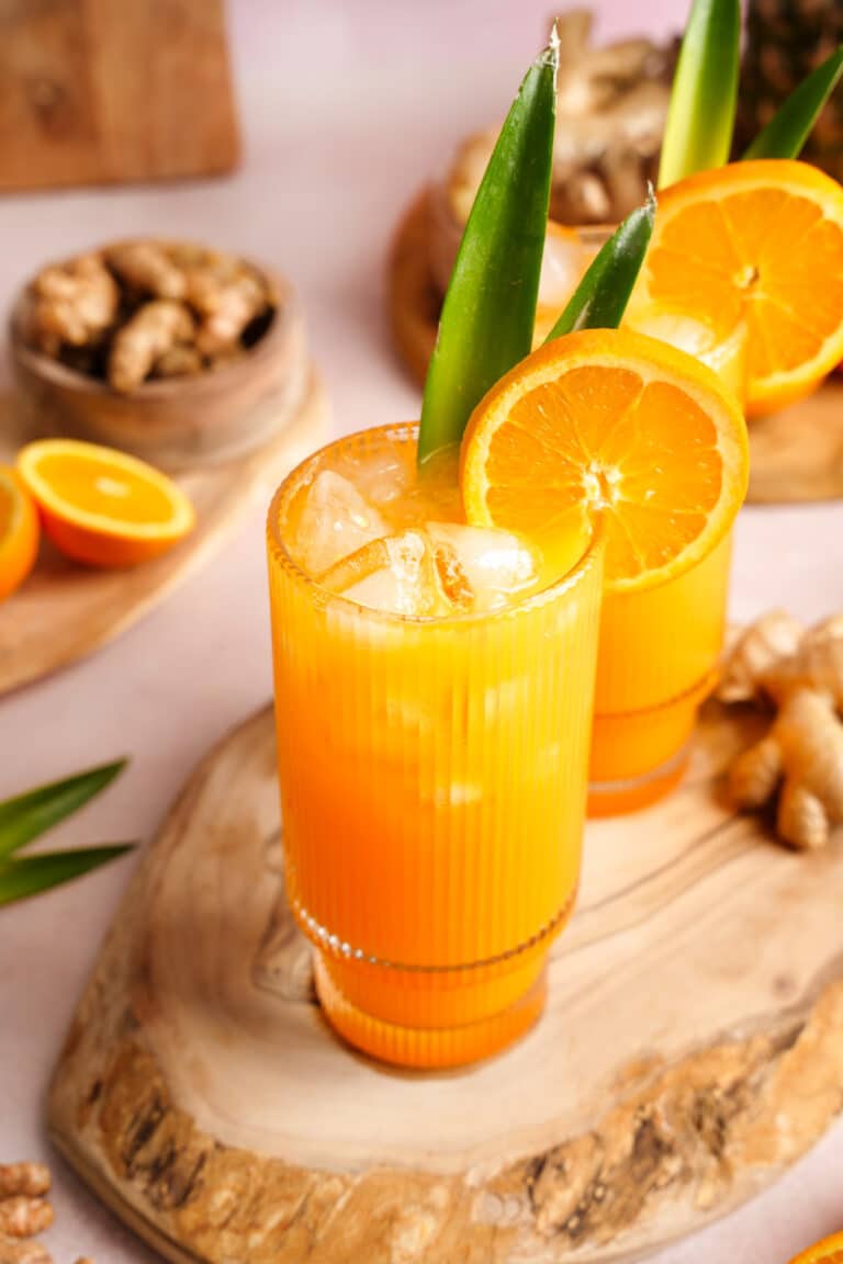 Turmeric Ginger Glow Juice - The All Natural Vegan