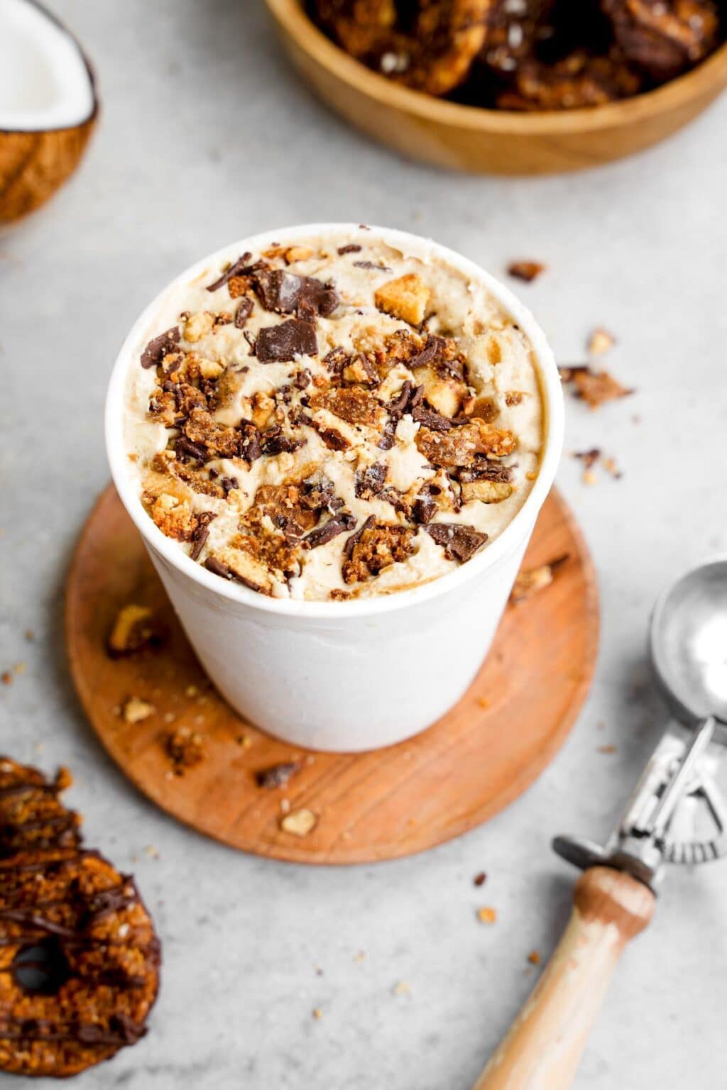 Vegan Samoa Ice Cream - The All Natural Vegan