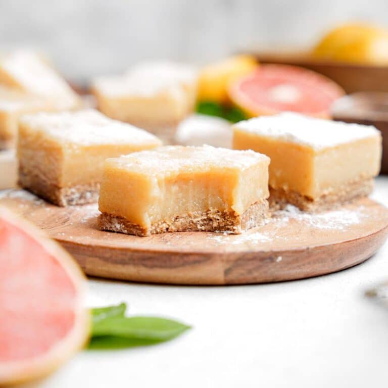 Healthy Vegan Grapefruit Bars - The All Natural Vegan
