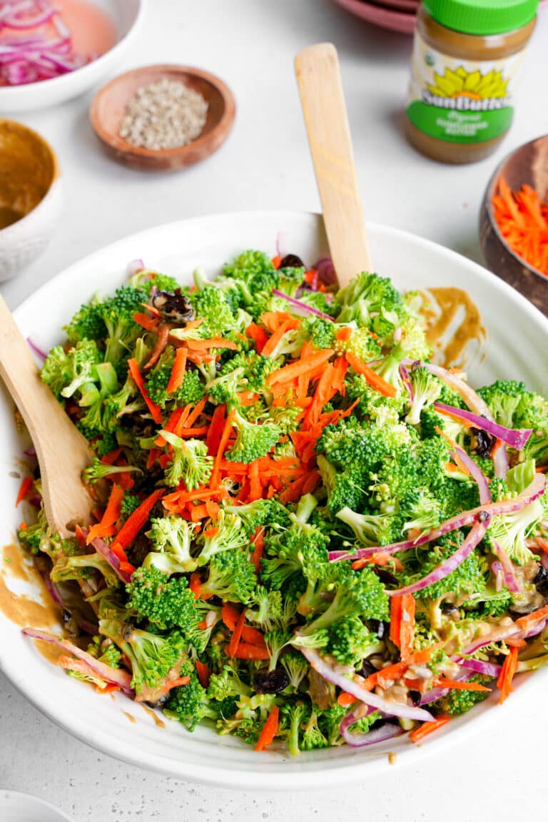 Chopped Broccoli Crunch Salad - The All Natural Vegan