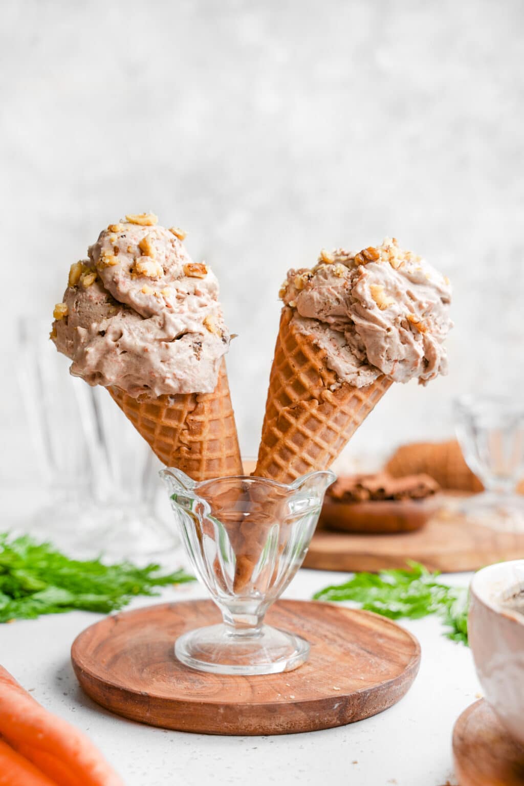 Vegan Carrot Cake Ice Cream - The All Natural Vegan