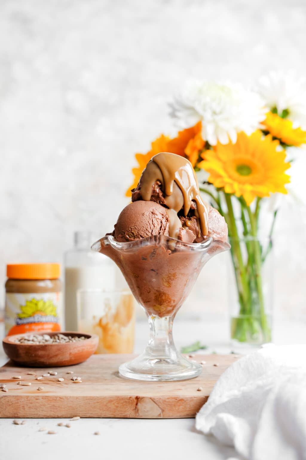 Vegan Chocolate Sunflower Ice Cream - The All Natural Vegan