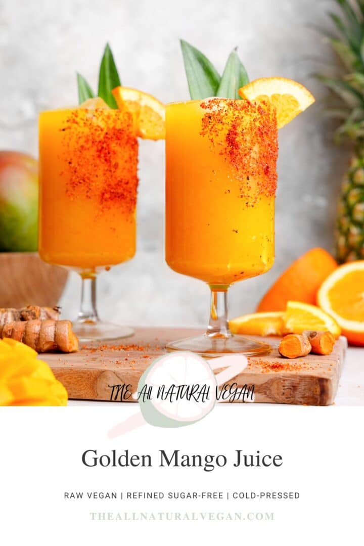 Cold Pressed Golden Mango Juice - The All Natural Vegan