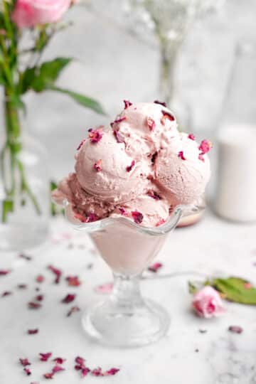Vegan Vanilla Rose Ice Cream - The All Natural Vegan