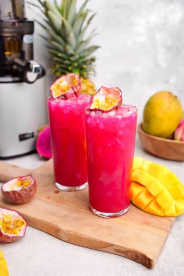 Cold Pressed Tropical Fruit Punch Juice - The All Natural Vegan