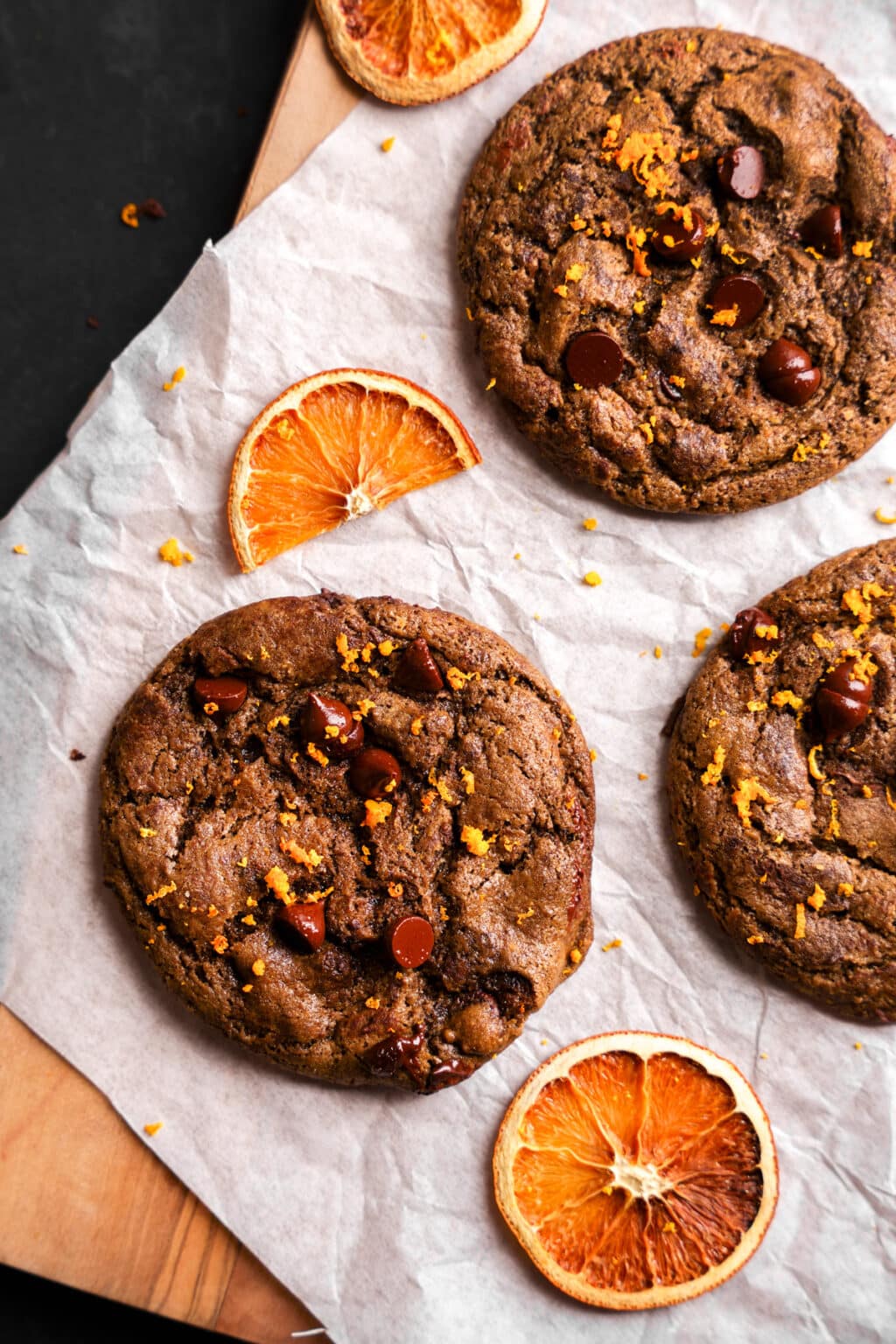 Double Chocolate Orange Cookies - The All Natural Vegan