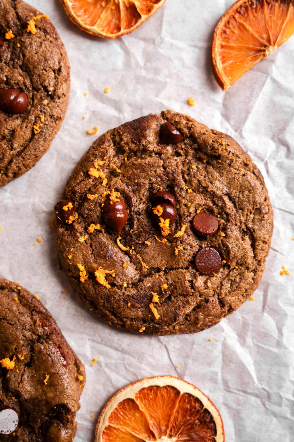 Double Chocolate Orange Cookies - The All Natural Vegan