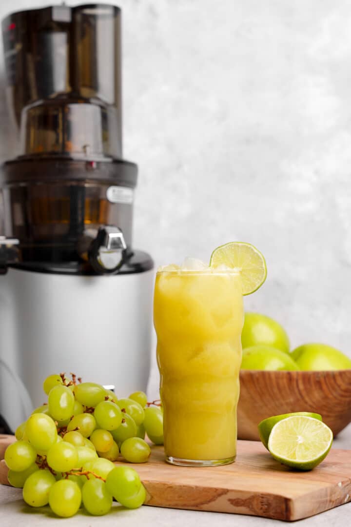 Homemade Sour Green Grape Juice - The All Natural Vegan