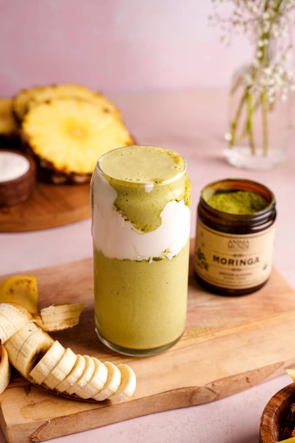 Rich & Creamy Superfood Moringa Smoothie - The All Natural Vegan