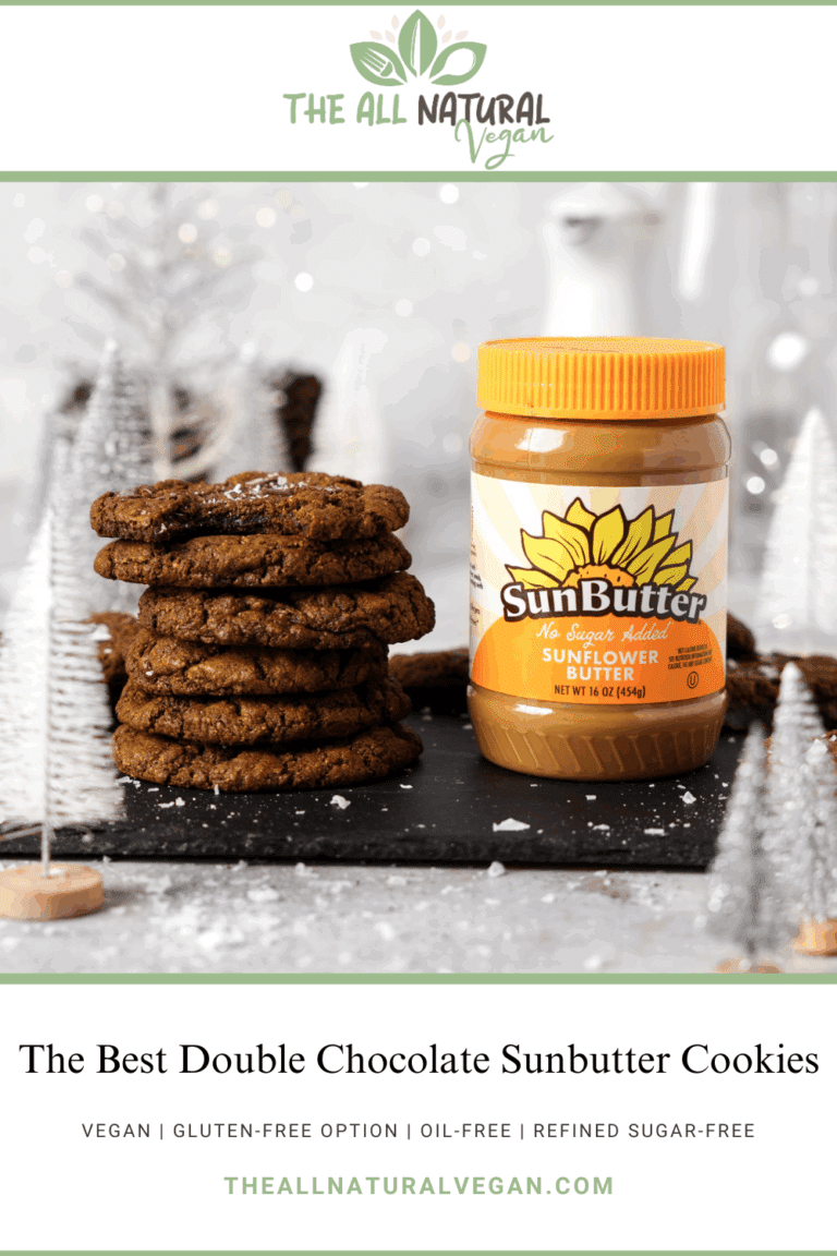 The Best Double Chocolate Sunbutter Cookies - The All Natural Vegan