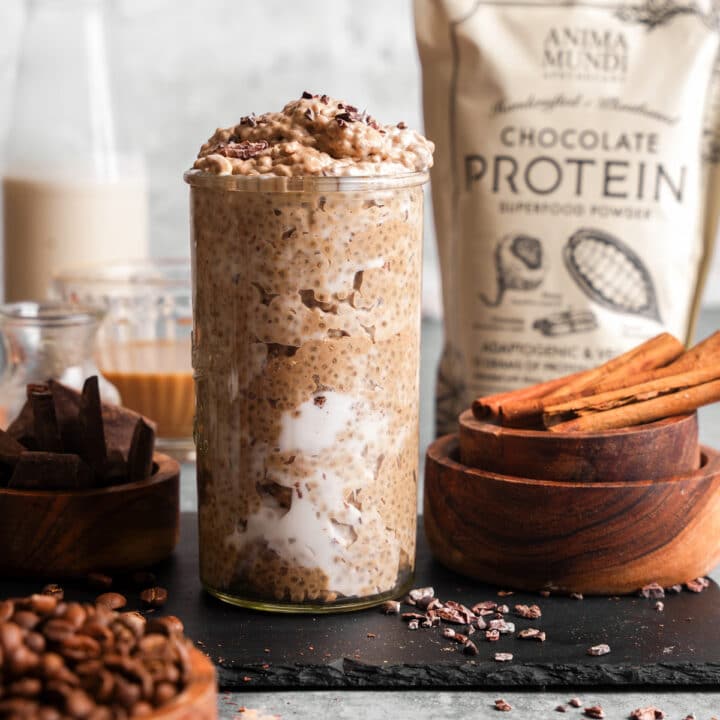 Superfood Coffee Chia Seed Protein Pudding - The All Natural Vegan
