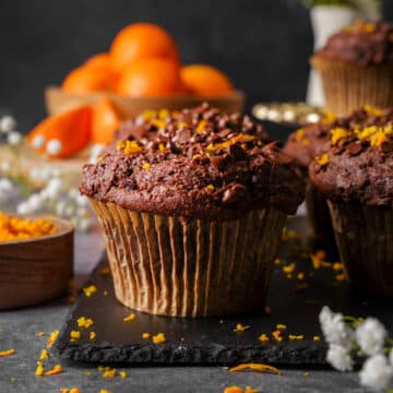 Easy Vegan Chocolate Orange Muffins - The All Natural Vegan