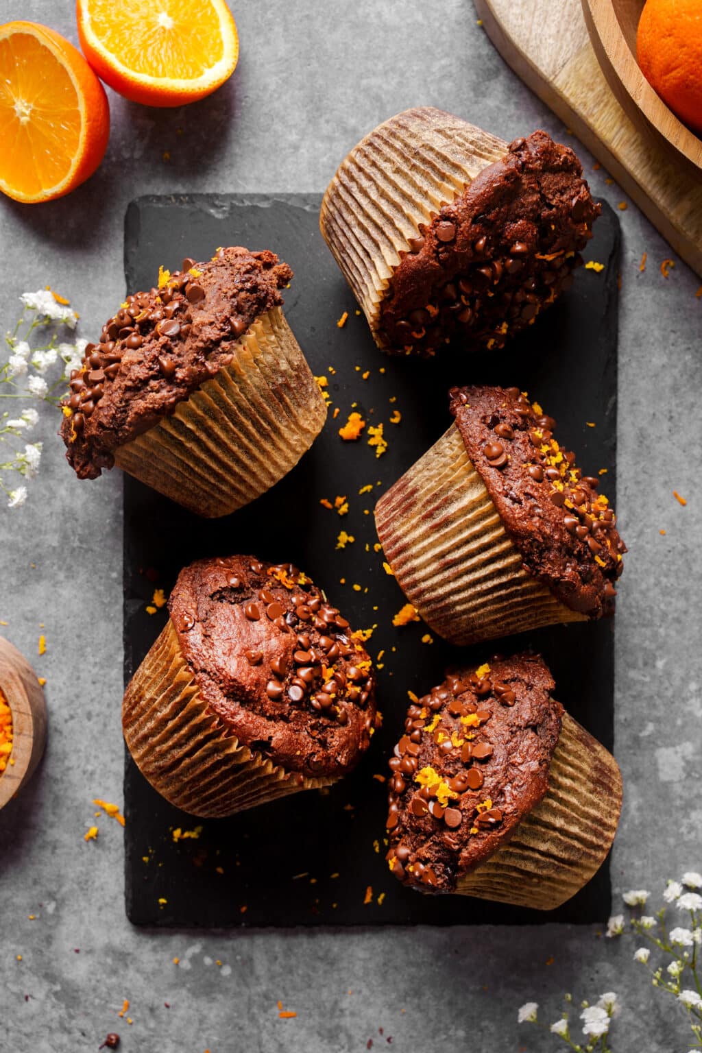 Easy Vegan Chocolate Orange Muffins - The All Natural Vegan